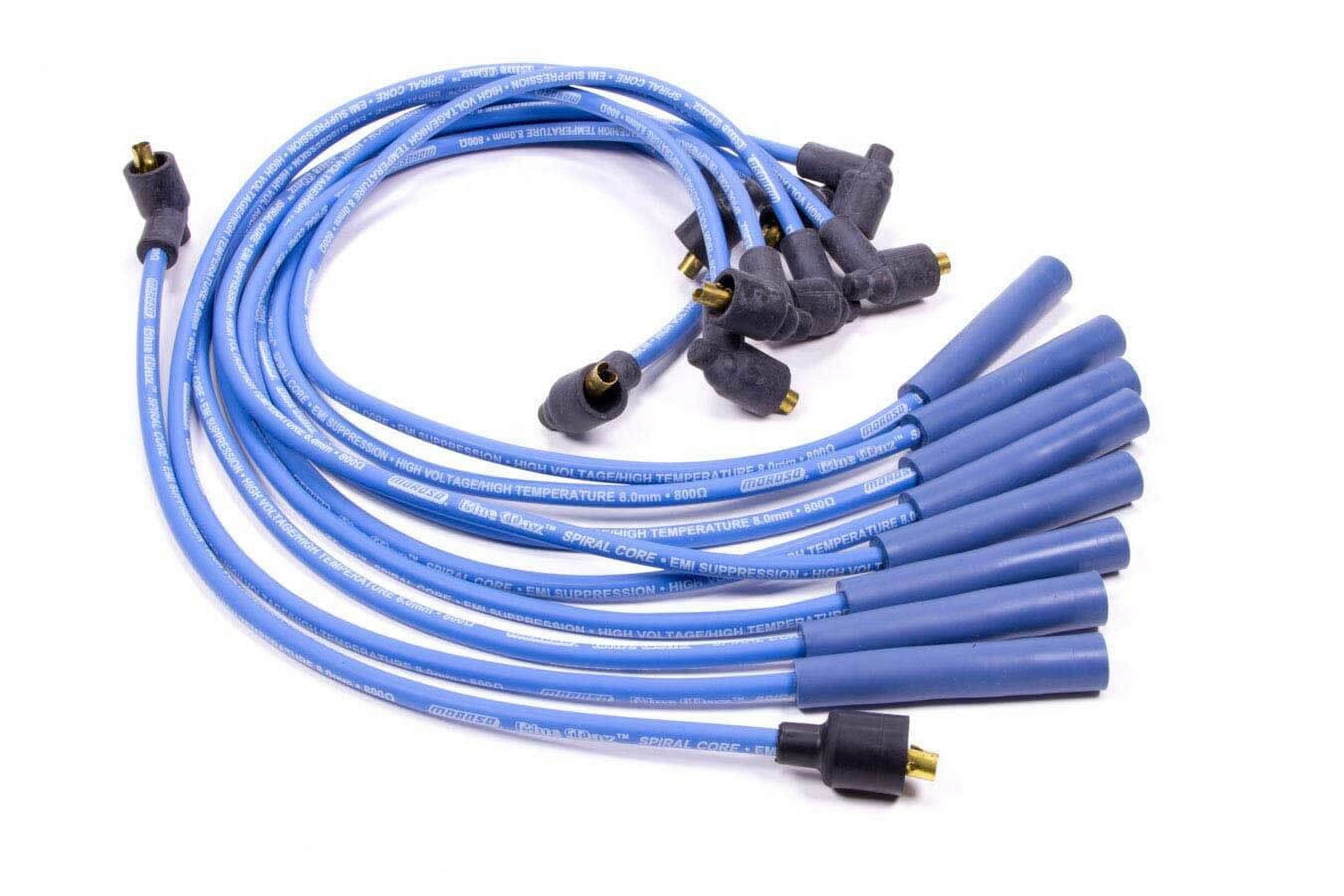 Moroso 72605 Blue Max Spiral Core Ignition Wire Set for Ford with 351C ...