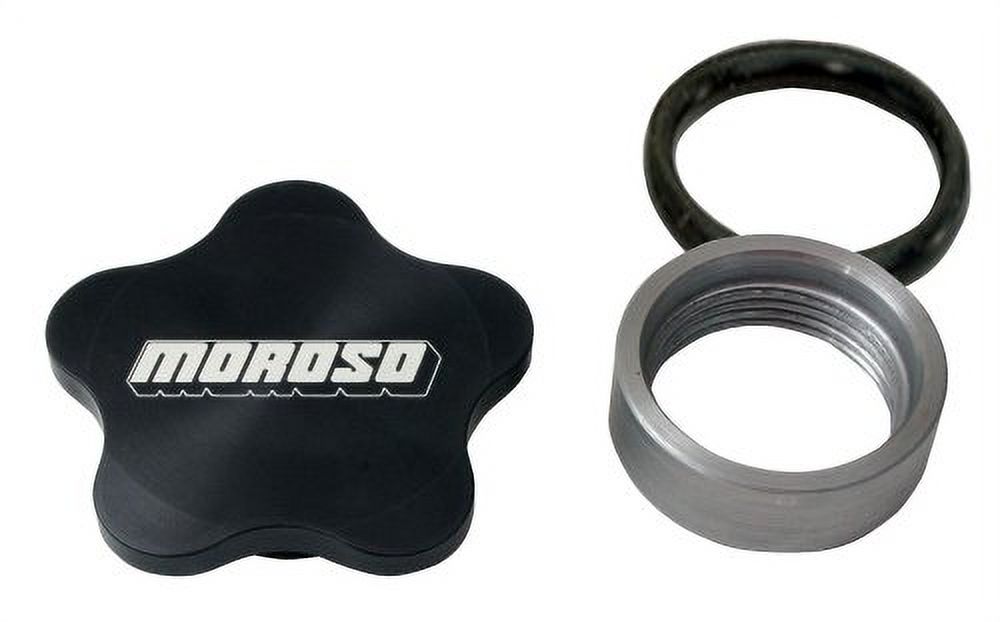 Moroso 85283 1-3/8" Aluminum Filler Cap Kit, black - Walmart.com