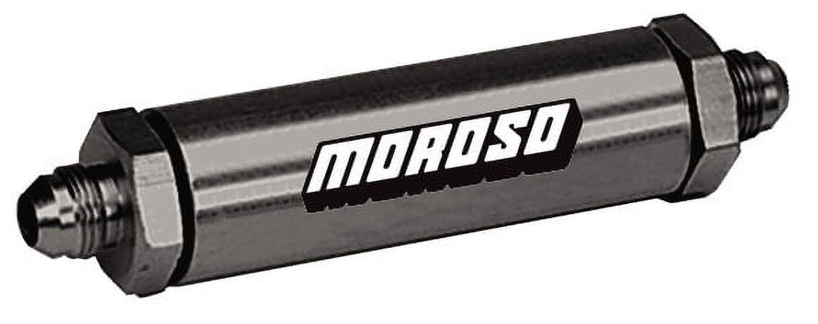 Moroso Inline Oil Filter 10 AN Male Inlet/Outlet Stainless Screen P/N ...