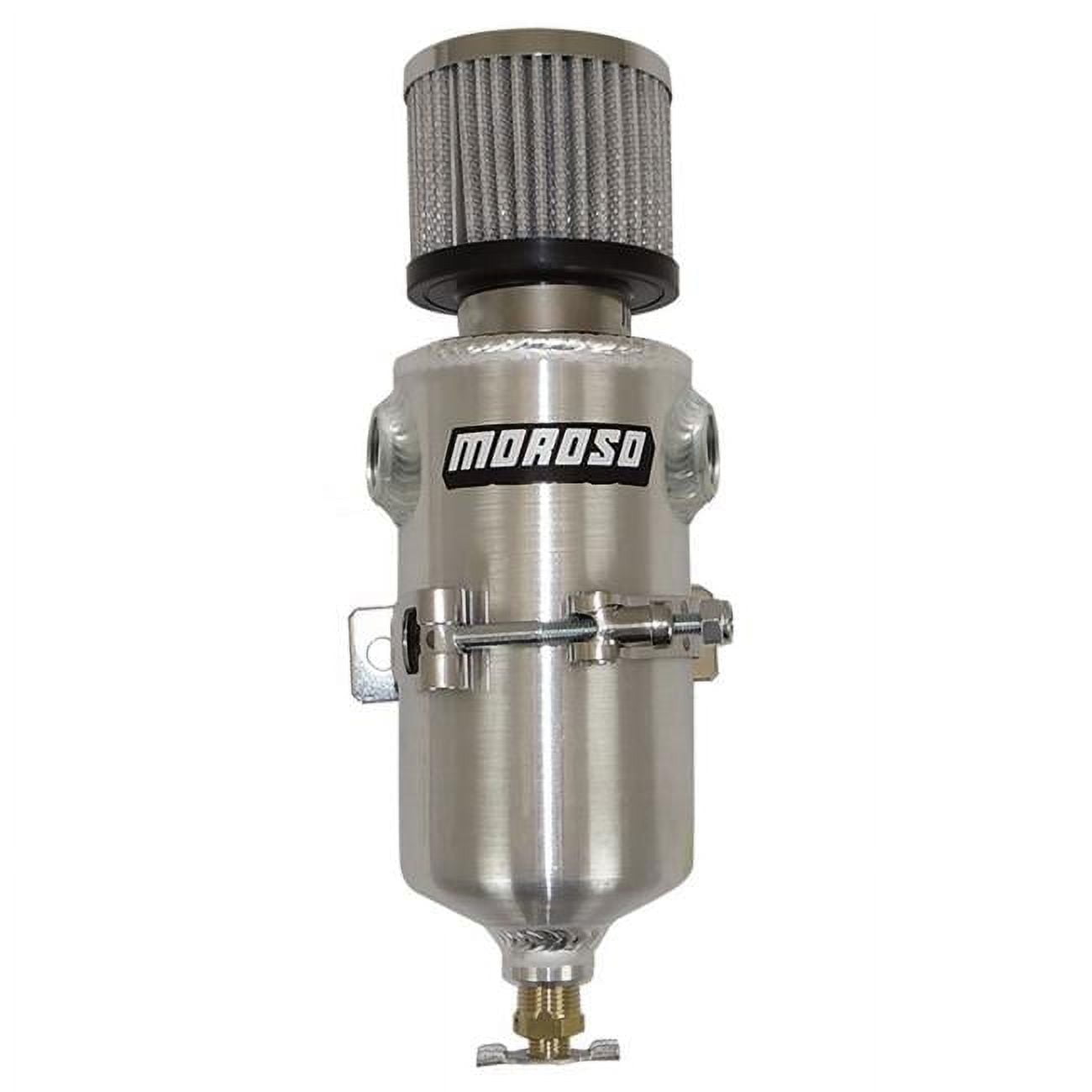 Moroso MOR85455 3.125 in. dia. x 11.5 in. Tall Breather Tank Kit with 0 ...
