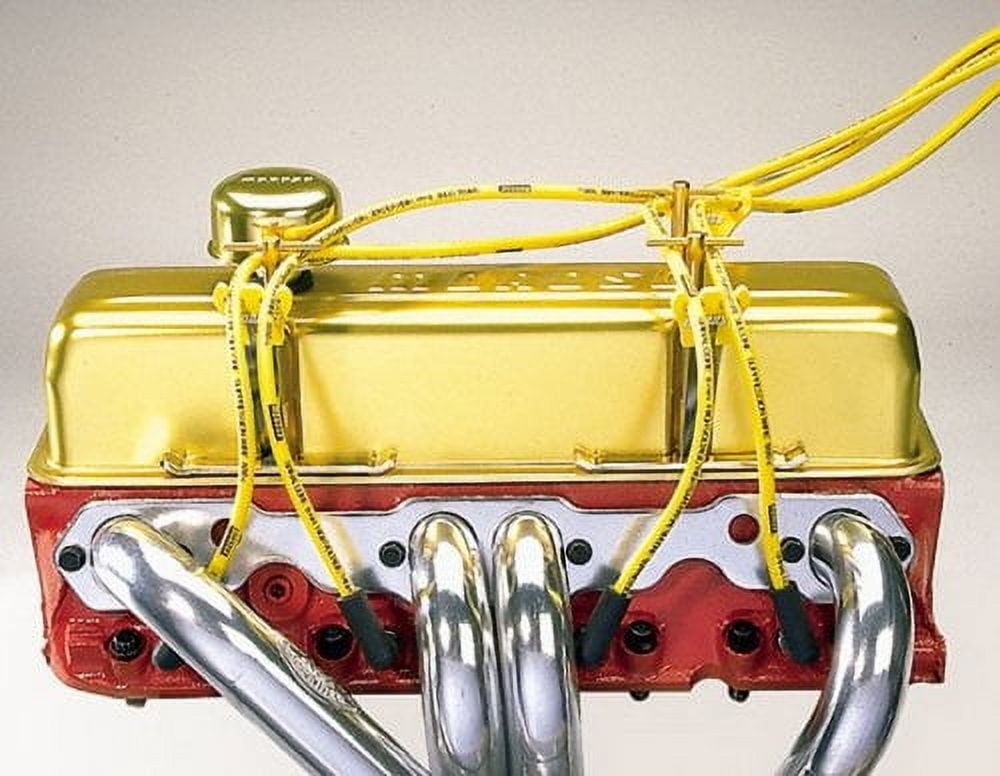 Moroso Spark Plug Wire Loom 7-9mm Blue/Chrome Universal P/N 72150 ...