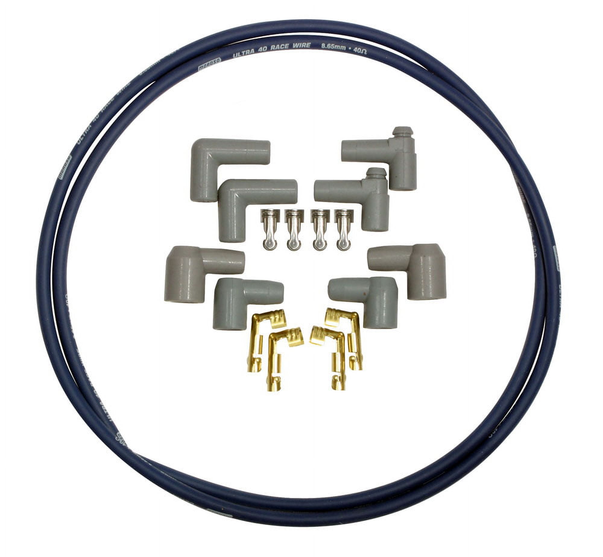 Moroso Spark Plug Wire Repair Kit Ultra 40 Spiral Core 8.65 mm Blue P/N ...