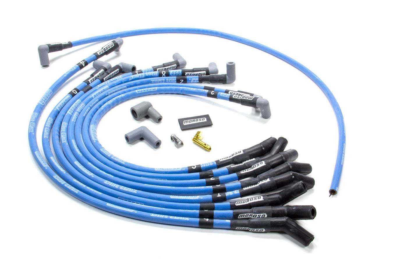 Moroso for Ford 289-302 Ignition Wire Set - Blue Max - Spiral Core ...