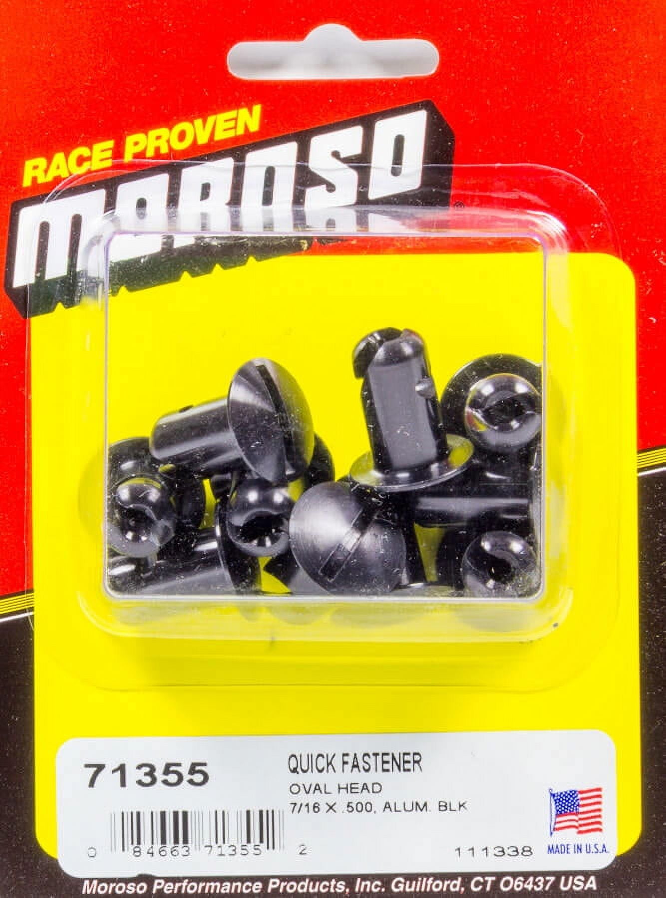 Moroso for Quick Fastener - Oval Head - 7/16in x .500in - Aluminum ...