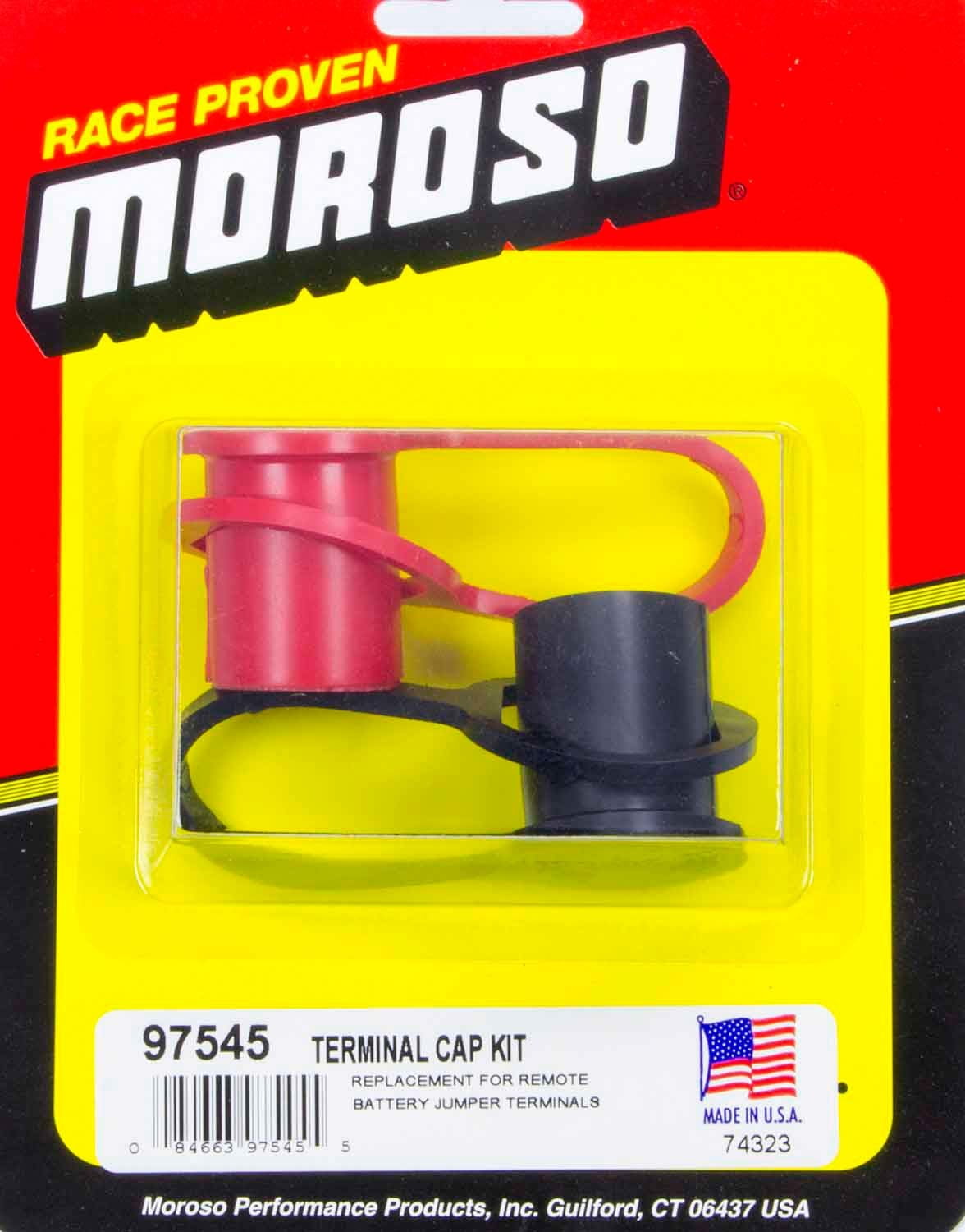 Moroso for Remote Battery Jumper Terminal Cap Kit - 1 Black - 1 Red ...