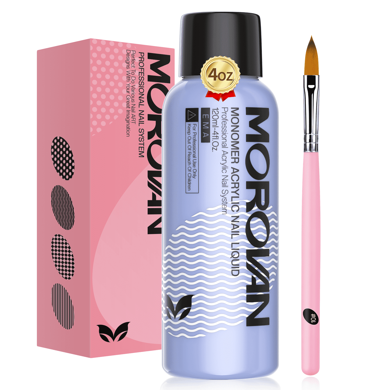 Morovan Acrylic Liquid Monomer 4 oz:Acrylic nail Liquid Monomer for ...