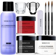 Saviland Clear Acrylic Powder - 120g Big Capacity Acrylic Nail Powder ...