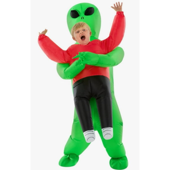 Morph Kids Inflatable Alien Abduction Costume, Funny Blow Up Youth Suit ...