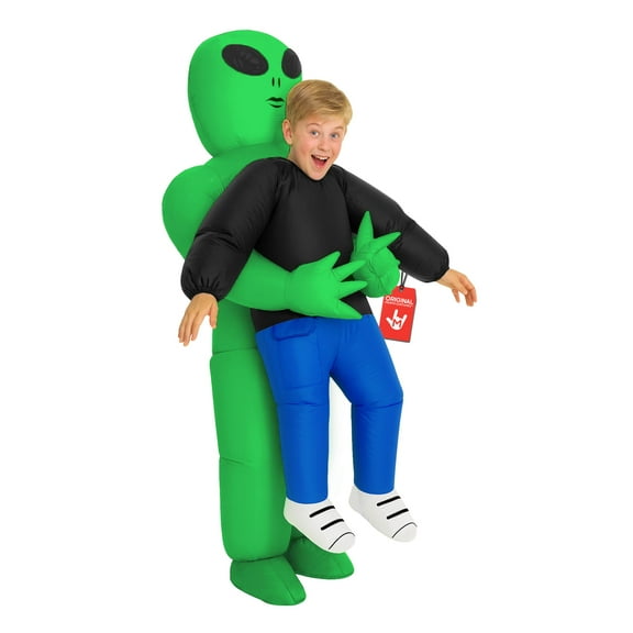 Morph Kids Inflatable Alien Abduction Costume, Funny Blow Up Youth Suit ...