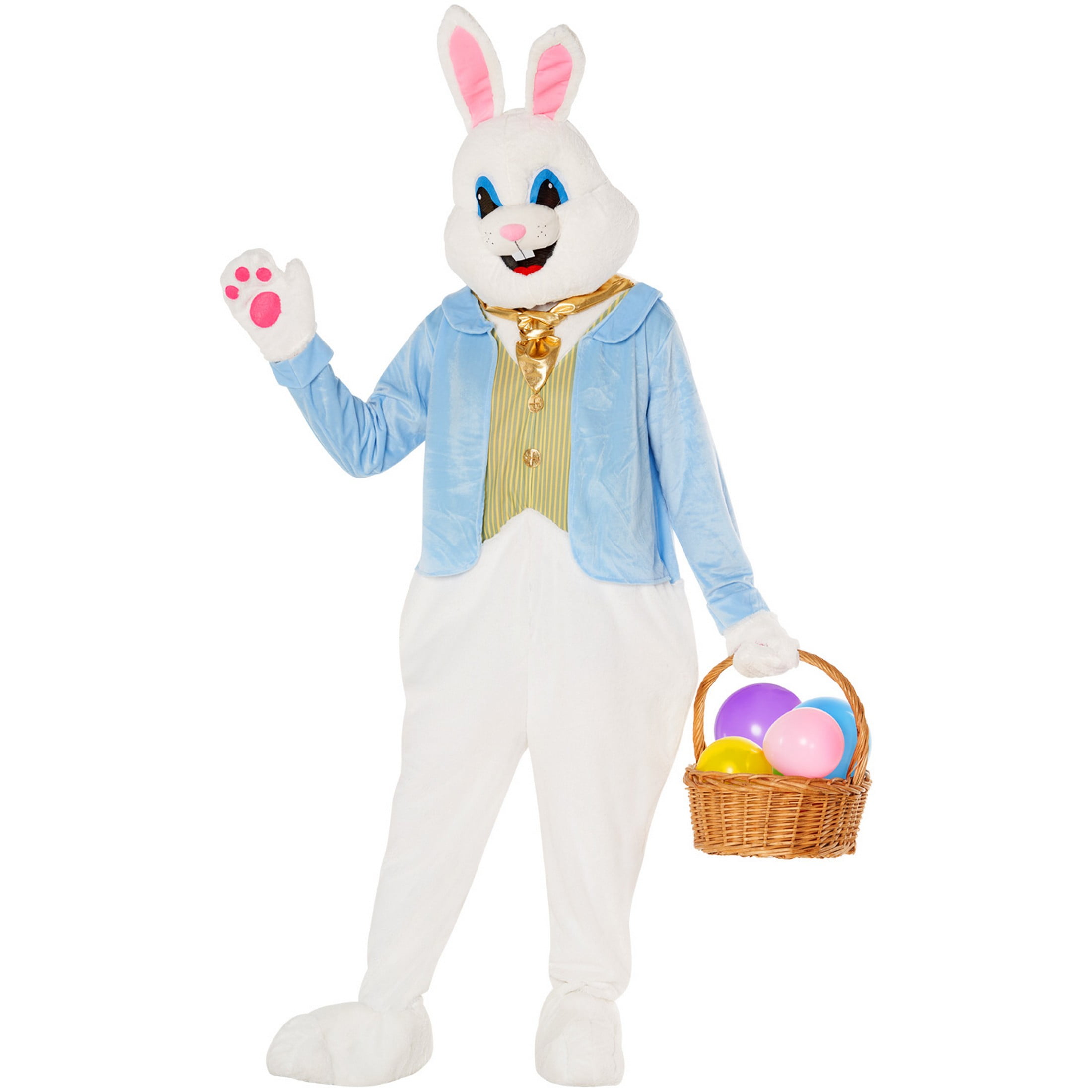 Morph Costumes Adult Deluxe Easter Bunny Costume Unisex White Rabbit