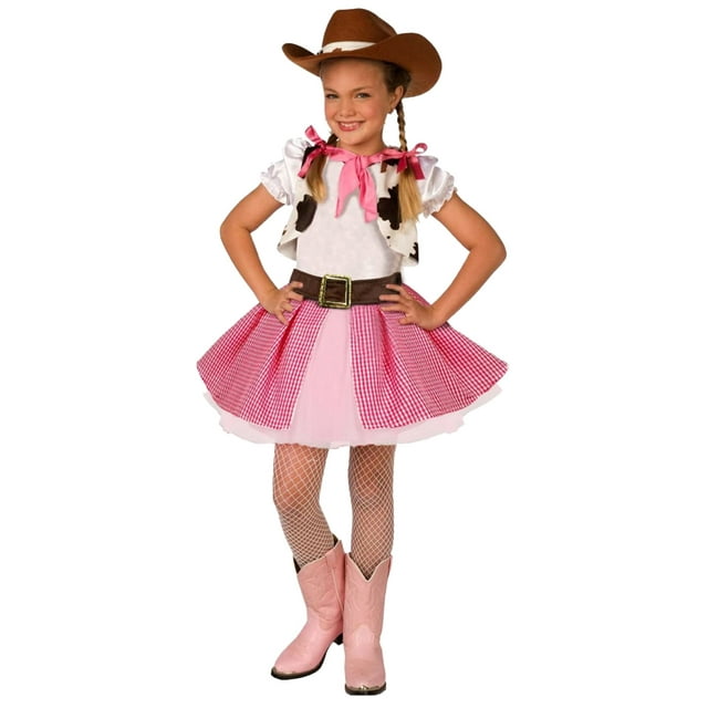 Morph Girls Cowgirl Cutie Costume, Kids Western Dress, Halloween Outfit ...