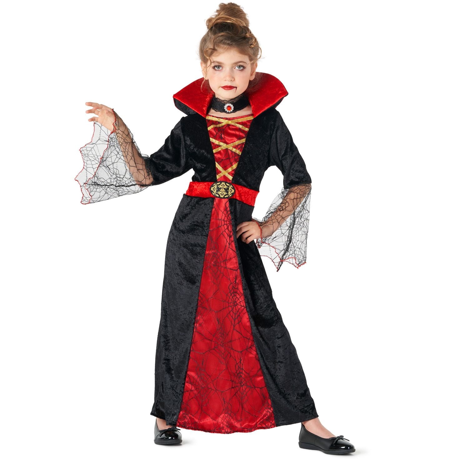 Morph Kids Red Vampiress Costume Girls Vampire Dracula Halloween ...