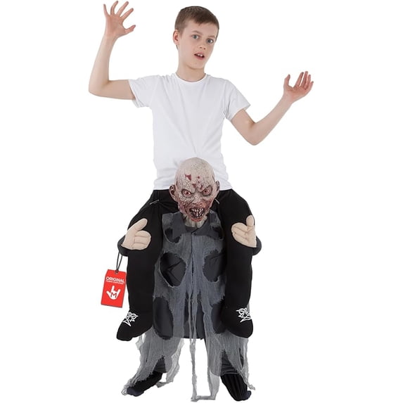 Morph Kids Zombie Piggyback Costume Ride On Halloween Piggy Back Fancy ...