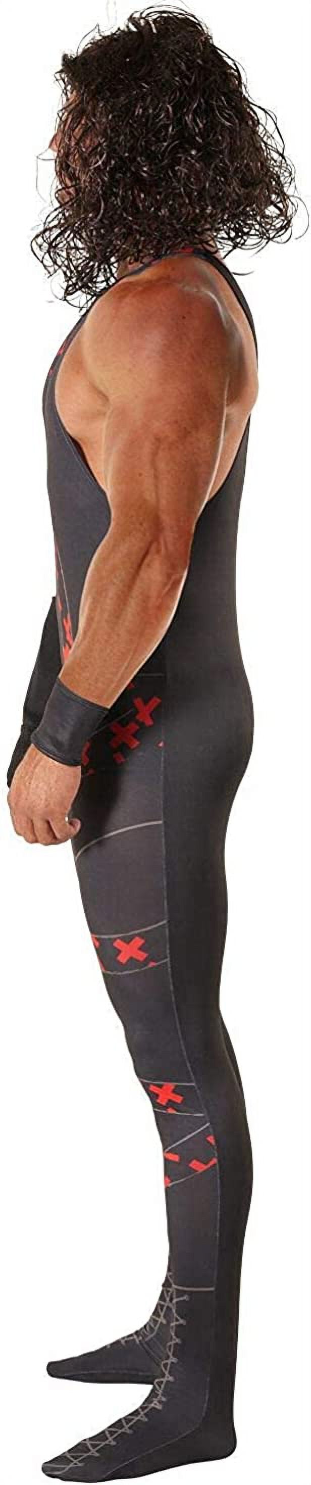 Morph Licenced Mens WWE Classic Kane Costume Wig Adult Wrestling ...