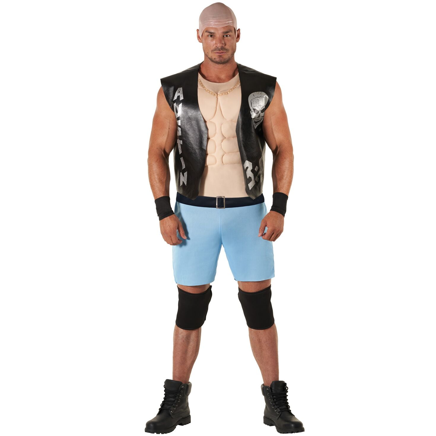 Morph Licenced Mens WWE Stone Cold Steve Austin Costume Adult Wrestling ...