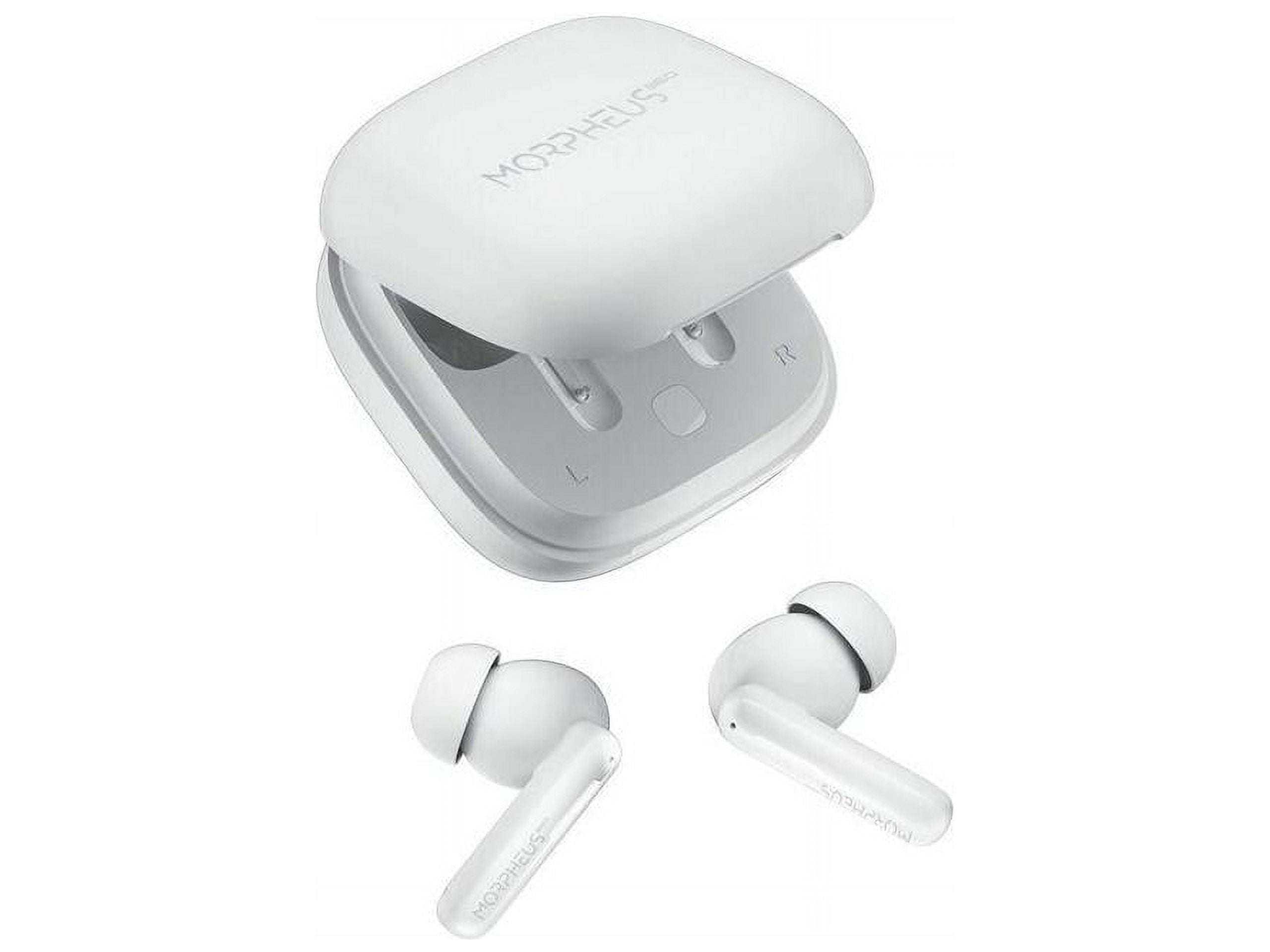 Morpheus 360® Nemesis ANC Wireless Noise Cancelling Earbuds, White ...
