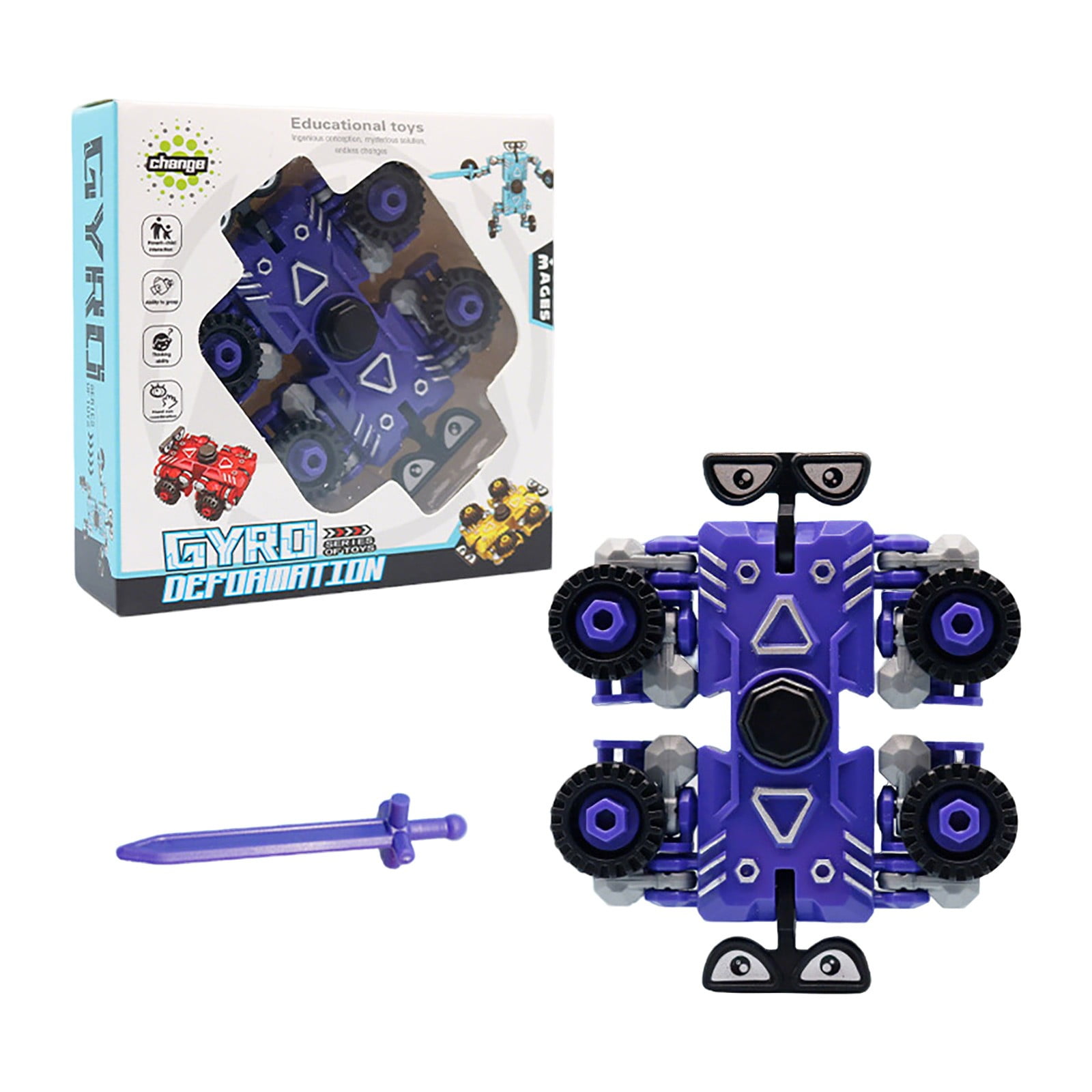 Morphing Robot Toy Car Variable Chain Decompression Educational Toy For Boys And Girls Begin ...