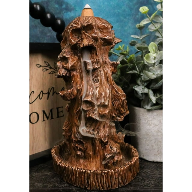 Morphing Screaming Skulls Waterfall Backflow Incense Cone Burner Holder ...