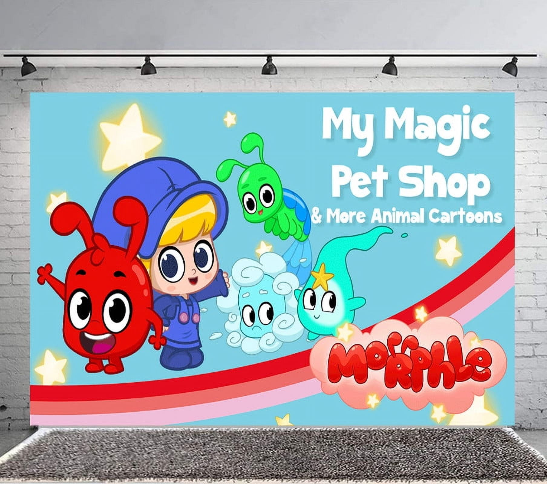 Morphle Backdrop Banner Party Supplies Poster Movie Theme Background ...