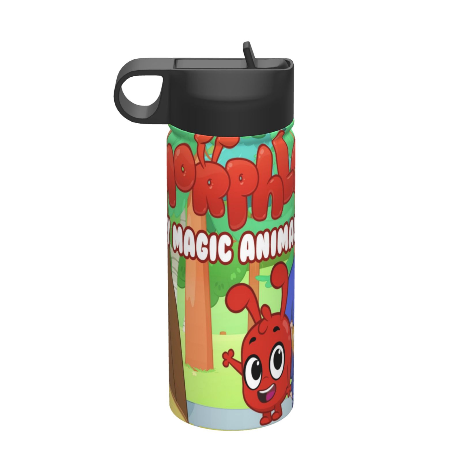 Morphle TV Kids Insulated Water Bottle With Straw - 18 Oz Stainless ...