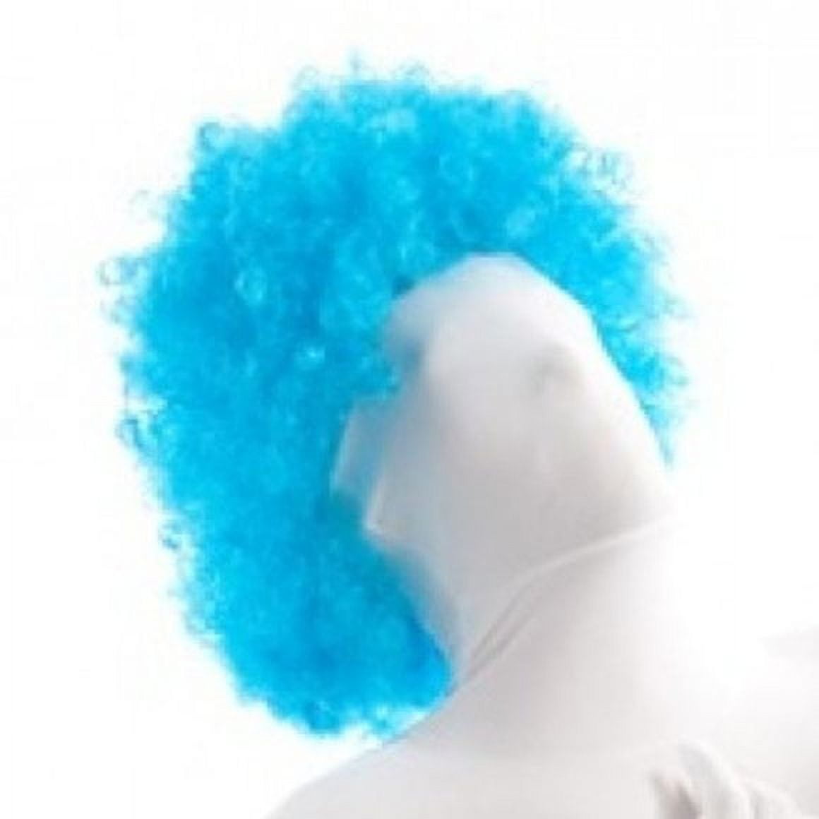 Morphsuit Adult Men/Women Fancy Fuzzy Costume Wig, Blue - Walmart.com