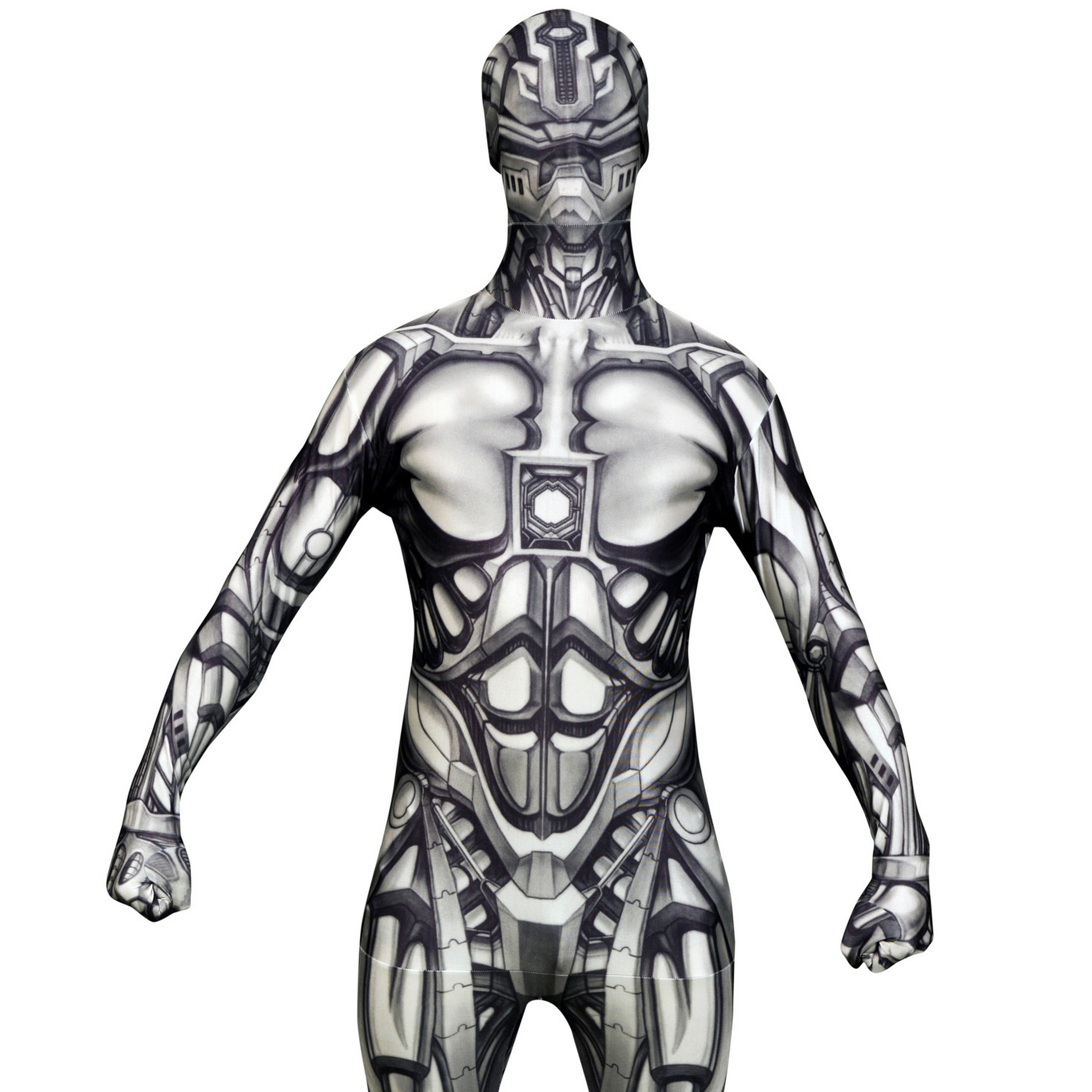 Morphsuits Adult Android Monster Morphsuit Mens Robot Halloween Costume ...