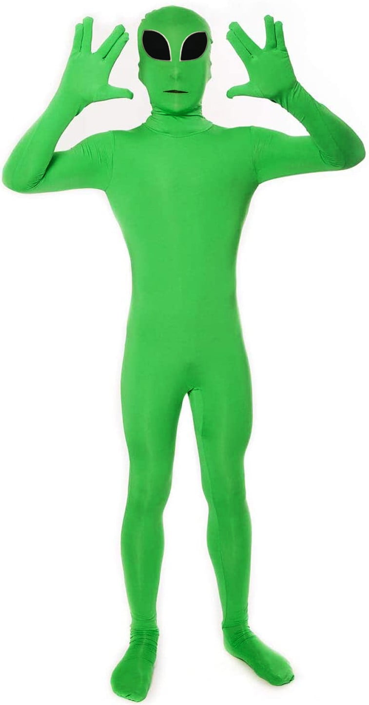 Morphsuits Kids Alien Costume, Green, Large, Fancy Dress, Halloween ...