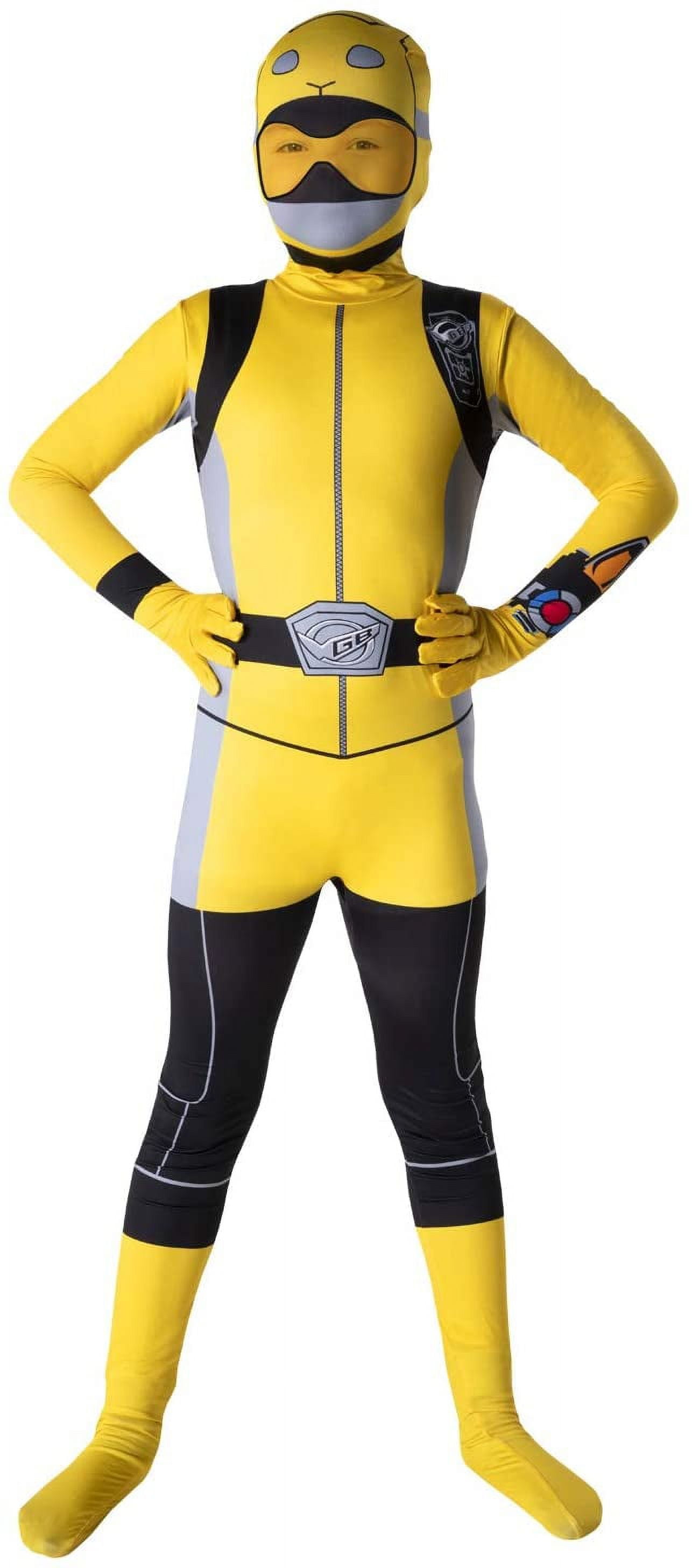 Morphsuits Kids Yellow Beast Morpher Power Ranger Morphsuit Superhero ...