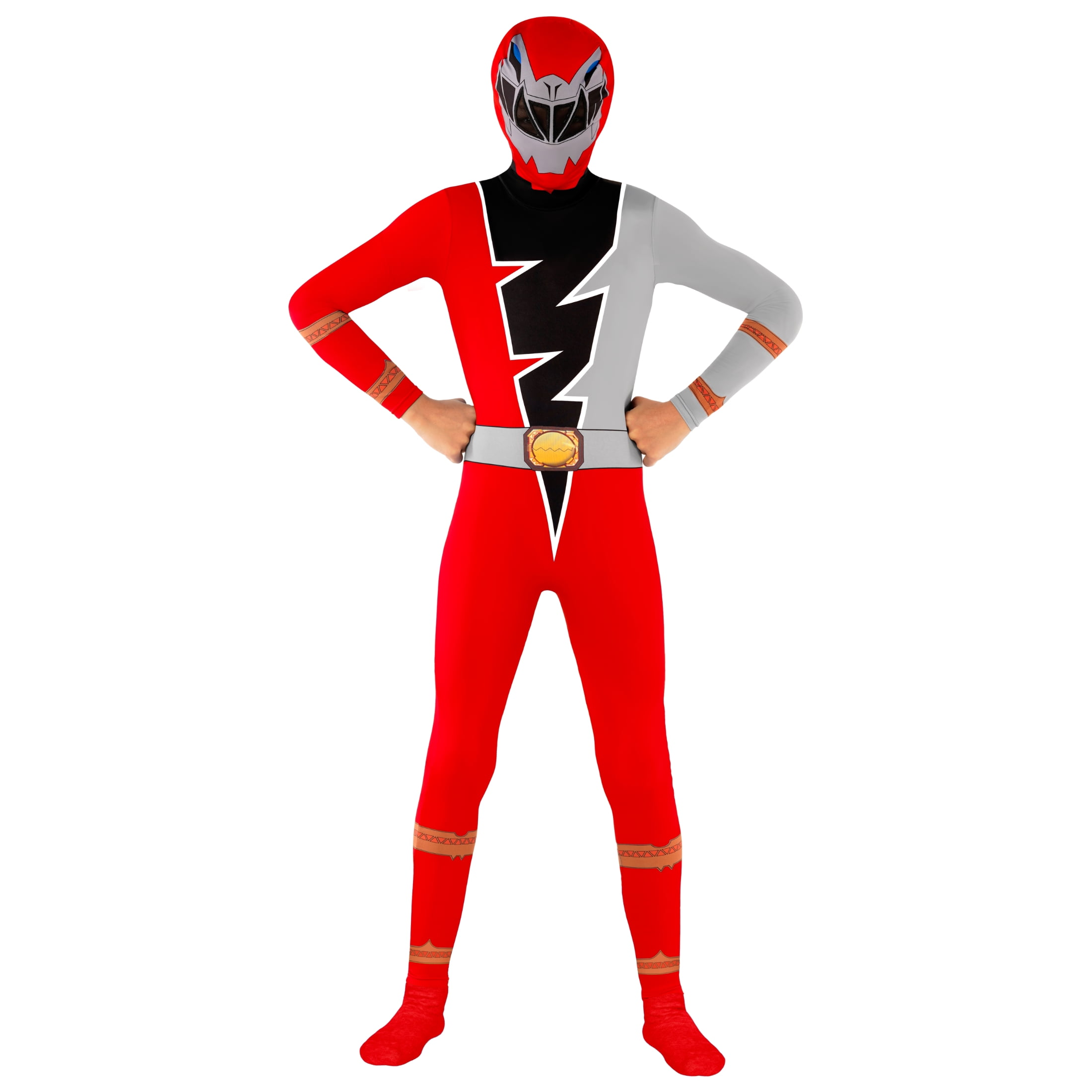Morphsuits Morphsuits Power Rangers Dino Fury Costume Kids Red Morpher ...