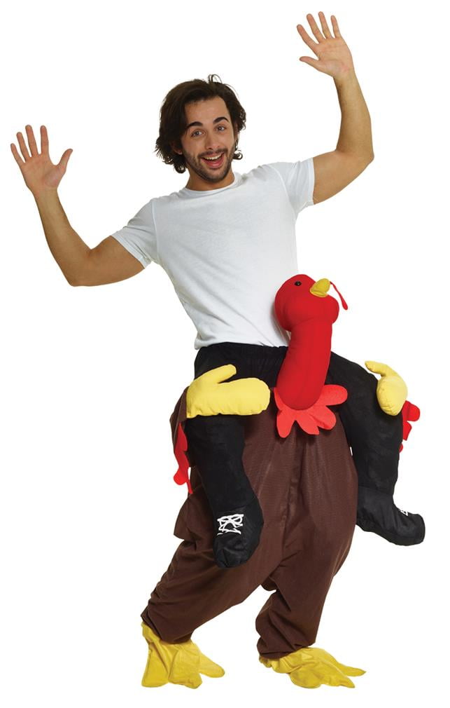 Morphsuits Turkey Piggyback Fancy-Dress Costume for Adults with ...