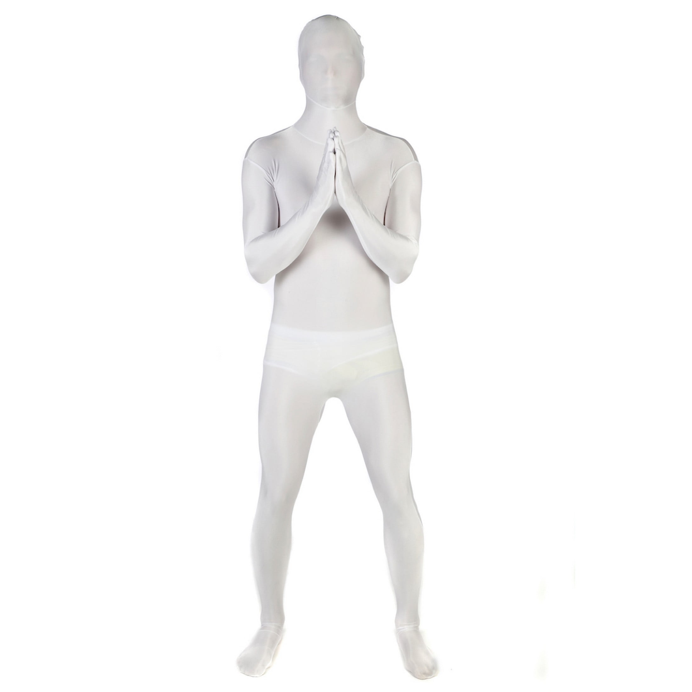 Morphsuits White Morphsuit Mens Womens Skinsuit Zentai Suit Fancy Dress Costume Halloween White ...