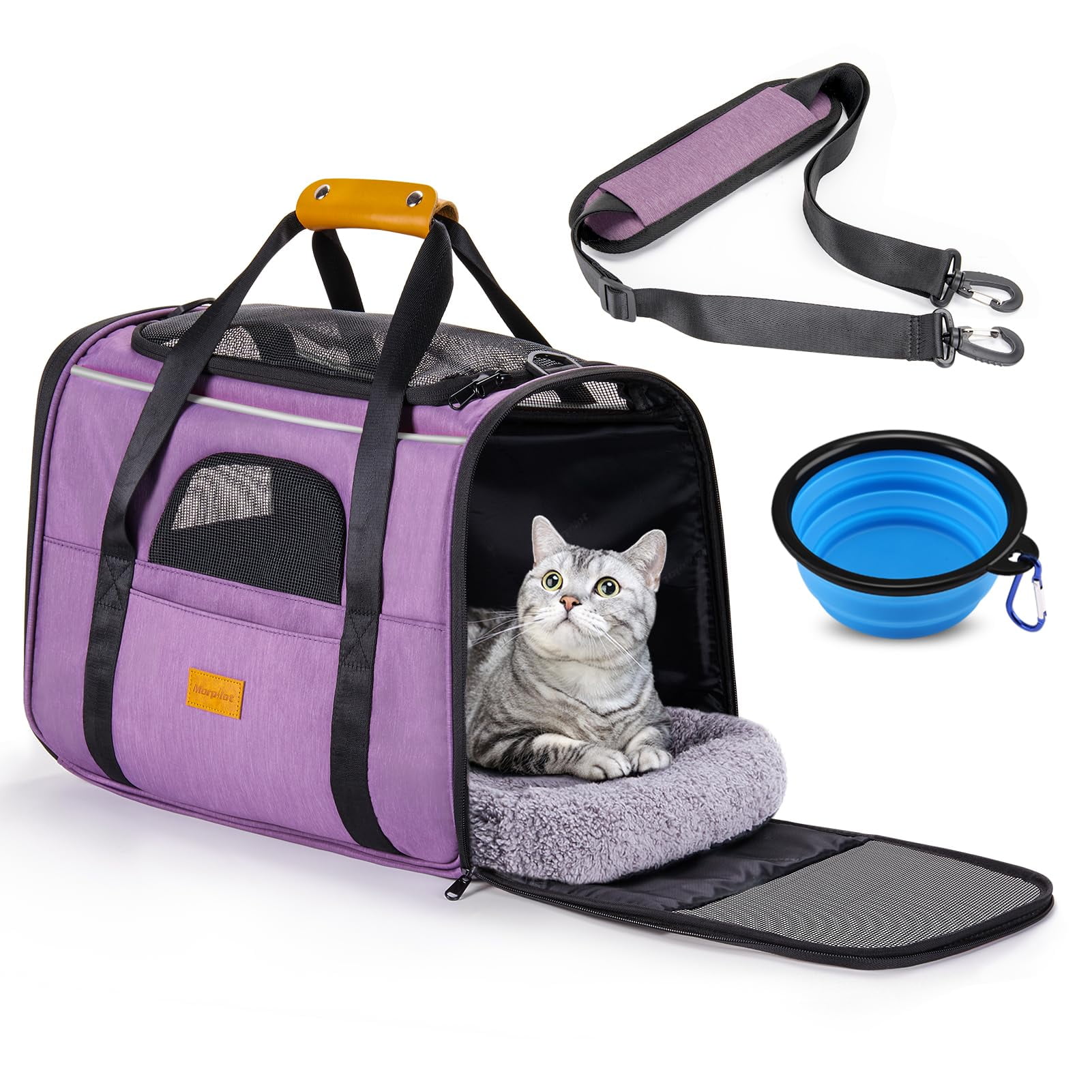 Morpilot Cat Carrier - Soft Sided Cat Carrier Large for Big Medium Cats ...