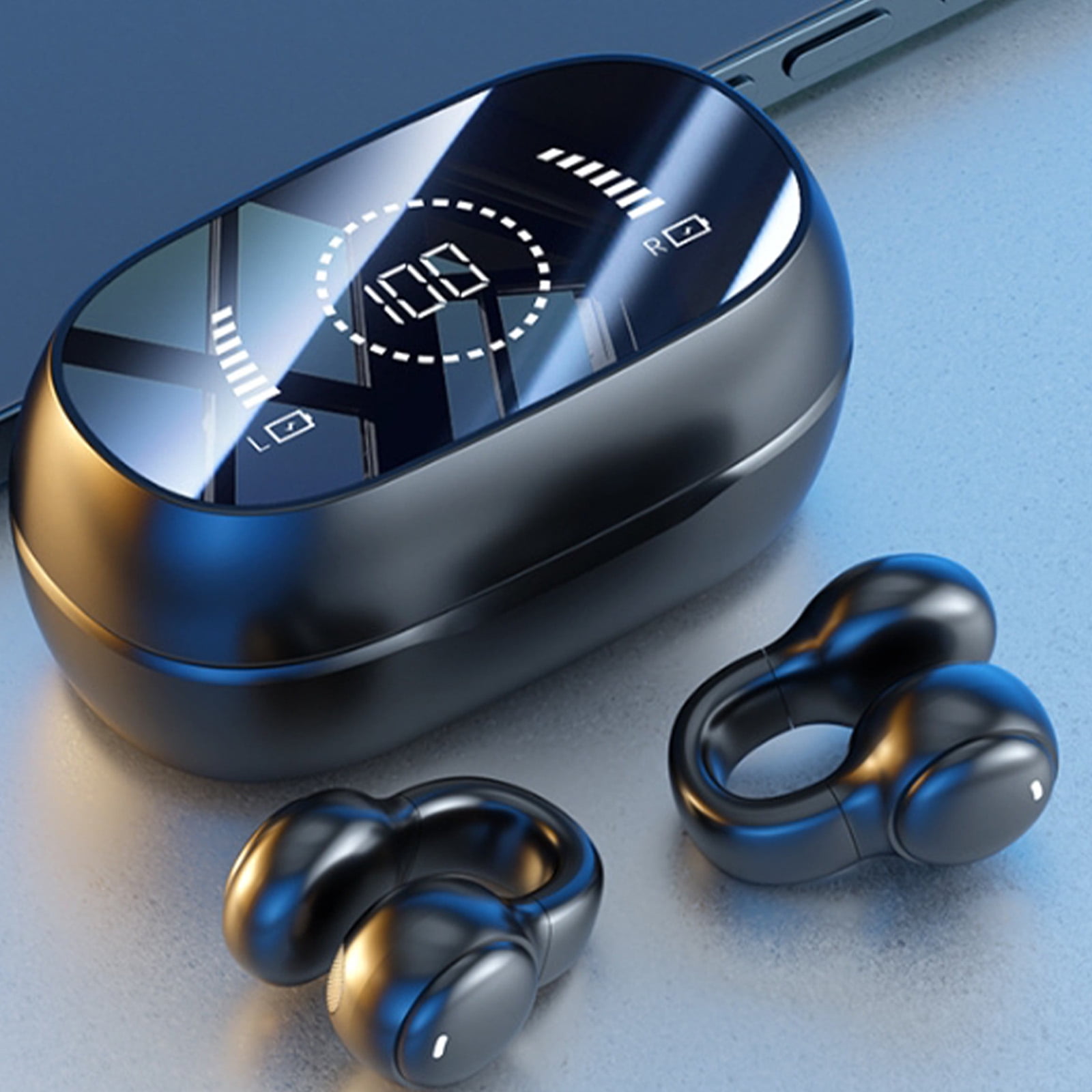 Morrat Ear Clip Headphones, Morrat Wireless Ear Clip Bone Conduction ...