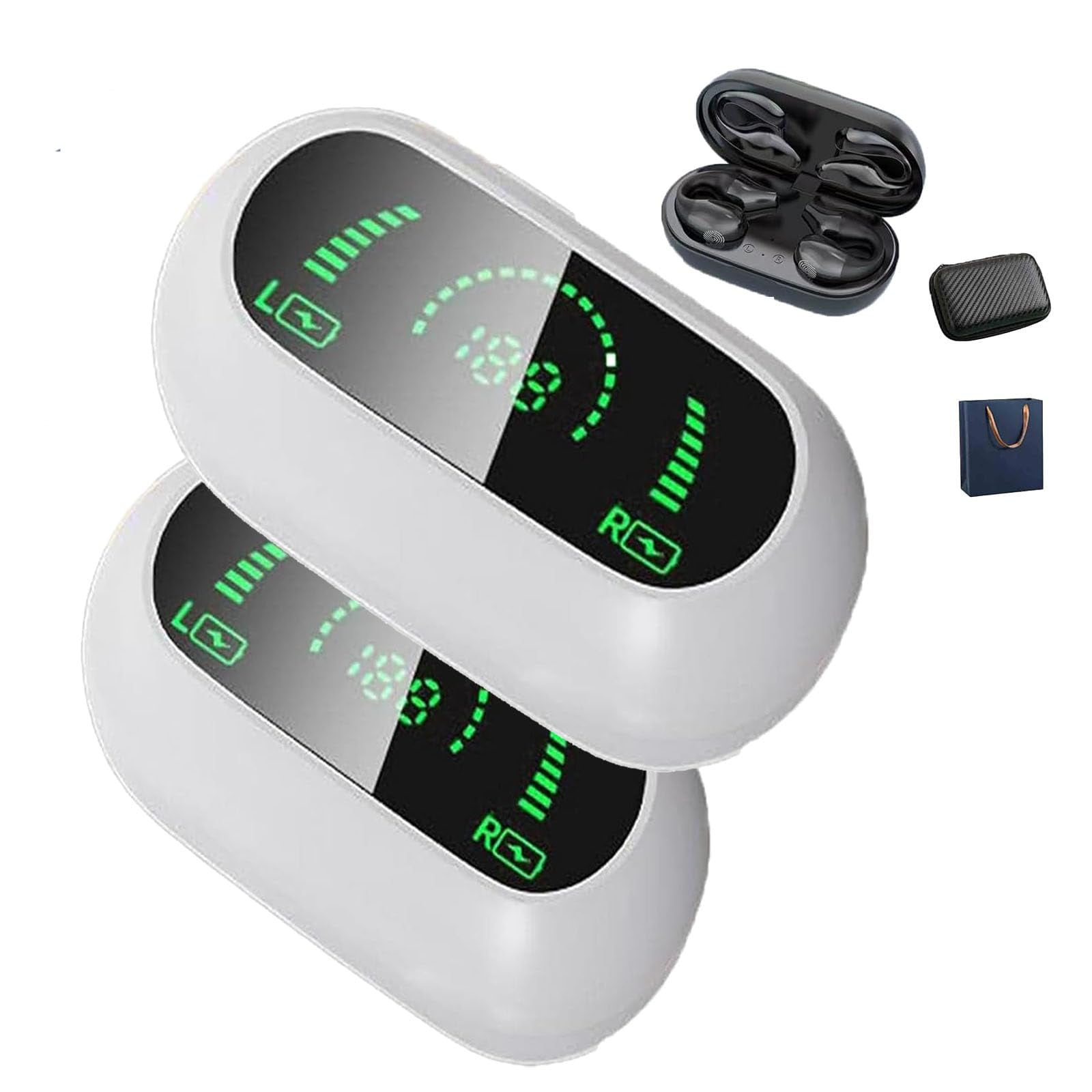 Morrat Ear Clip Headphones, Morrat Wireless Ear Clip Bone Conduction ...