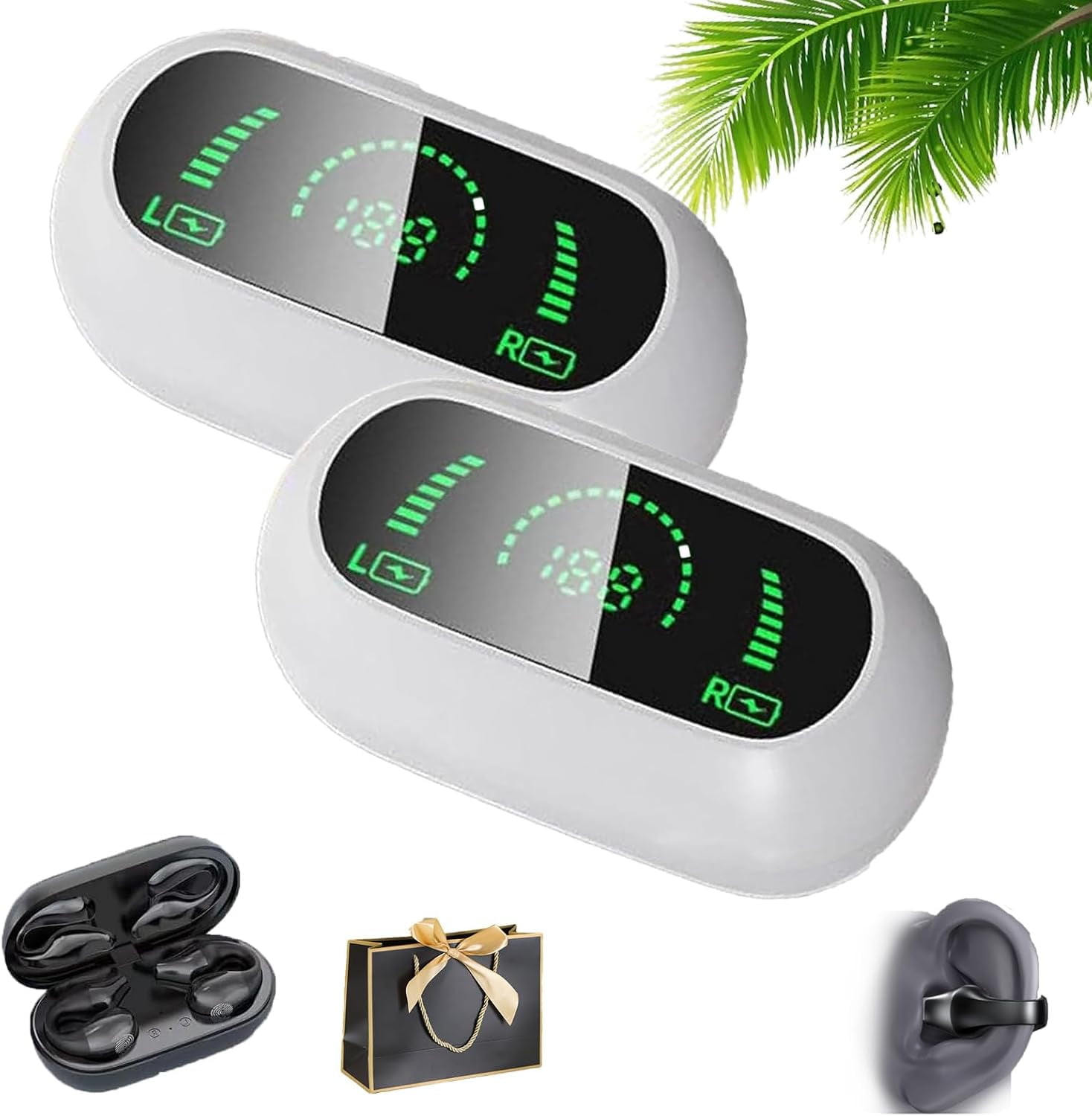 Morrat Ear Clip Headphones, Morrat Wireless Ear Clip Bone Conduction ...