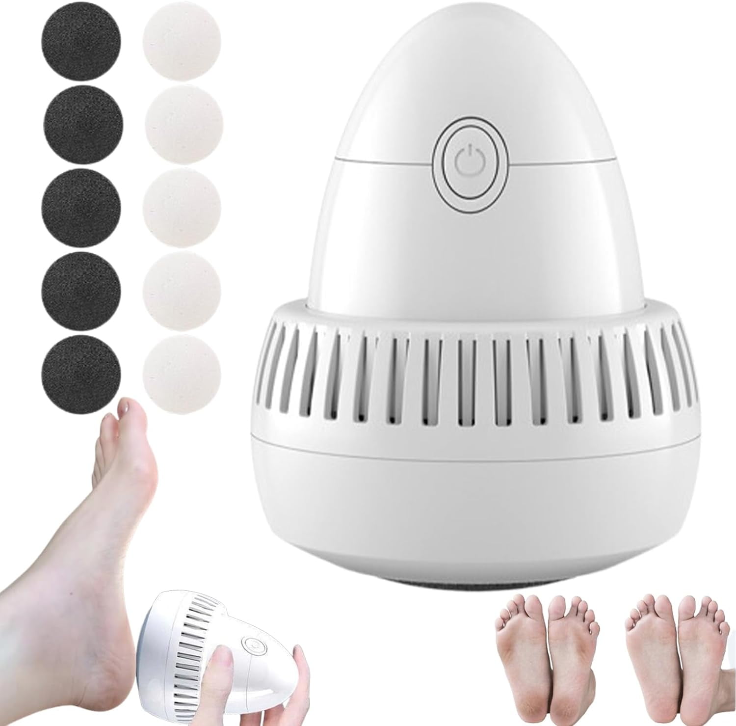 Morrat Foot Grinder, Electric Hard Rupture Skin Trimmer with 12 Replace ...