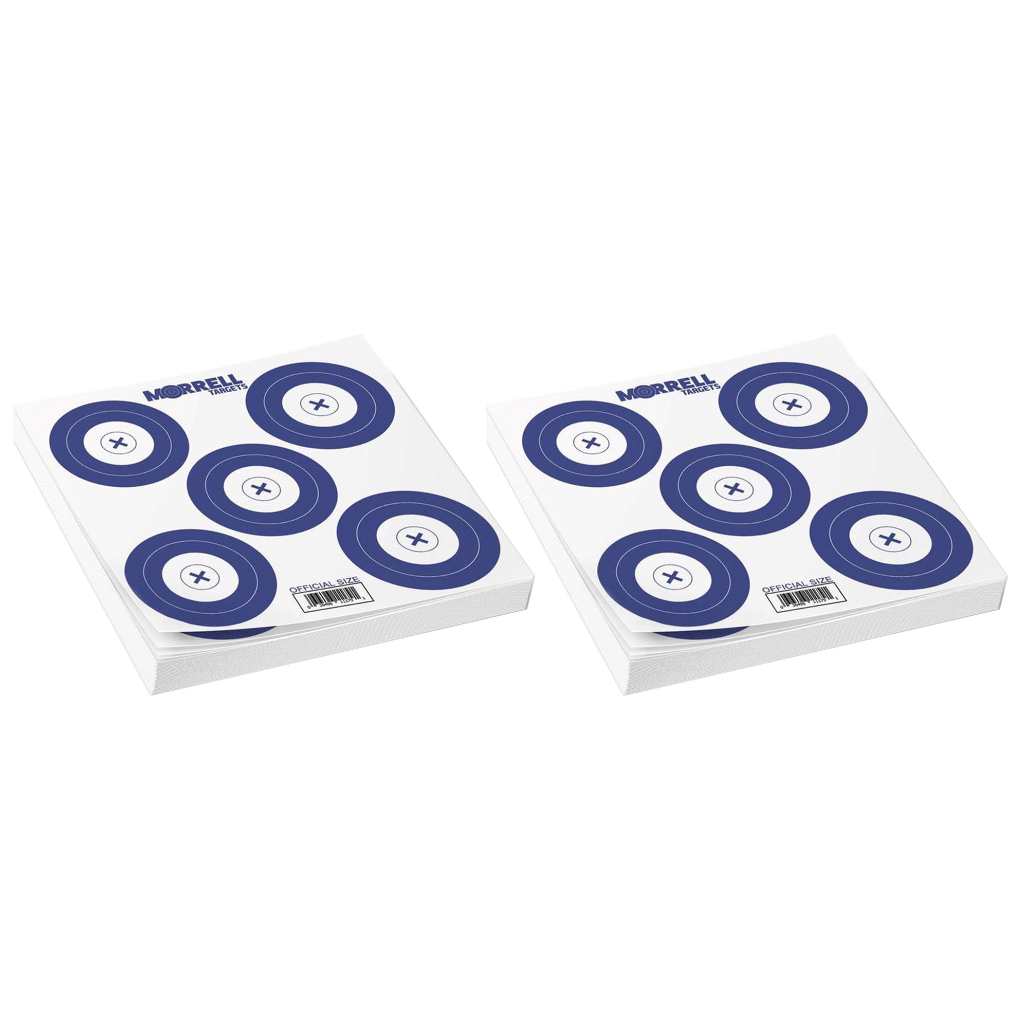 Morrell Targets 100 Count Archery Official 5 Spot Paper Target Face, 2 ...
