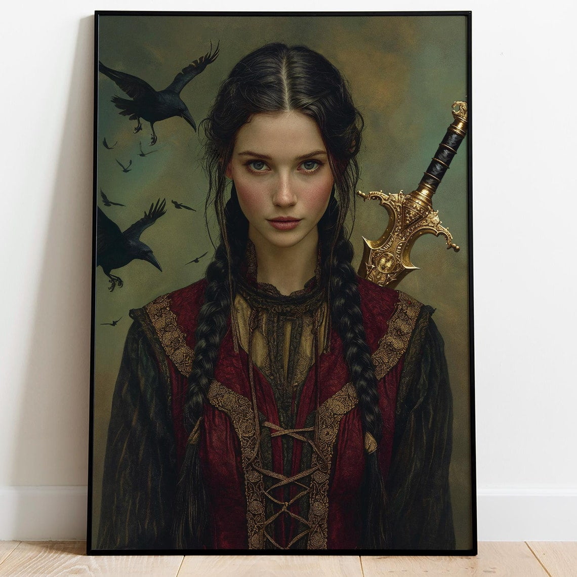 The Morrigan Premium Matte Poster, Celtic Goddess Of War, Celtic ...