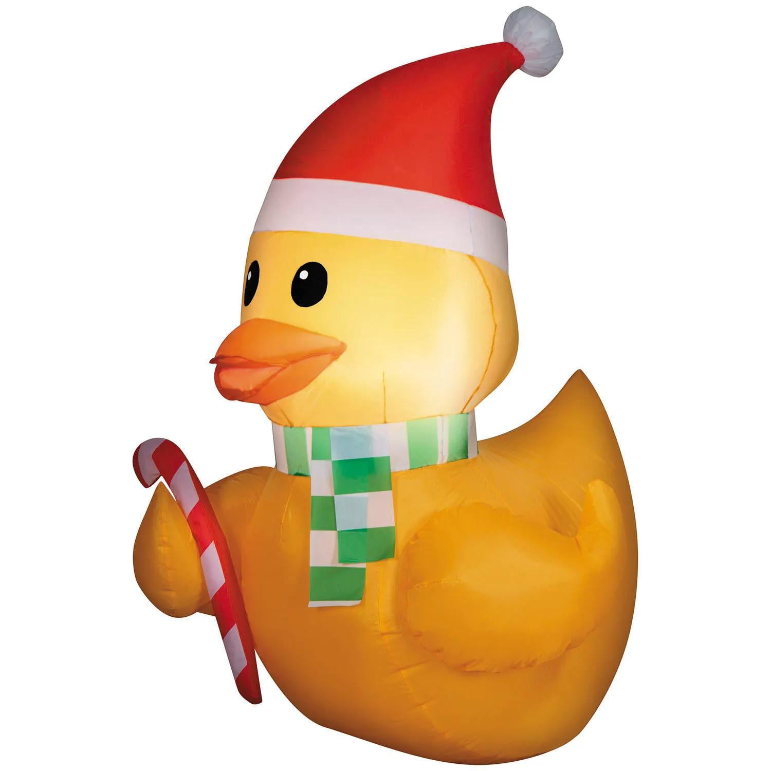 42" Airblown® Inflatable Christmas Duck Outdoor Yard Decoration ...