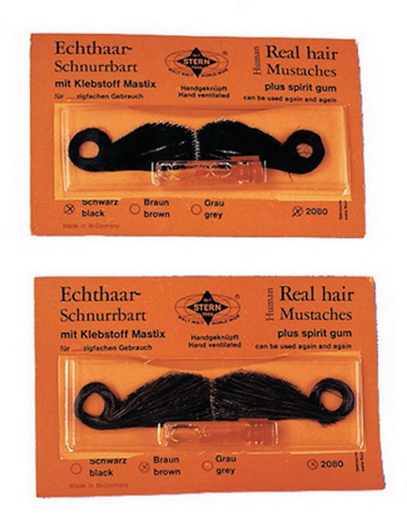 Morris Costumes CB18BK Men's Real Hair American Mustache - Walmart.com