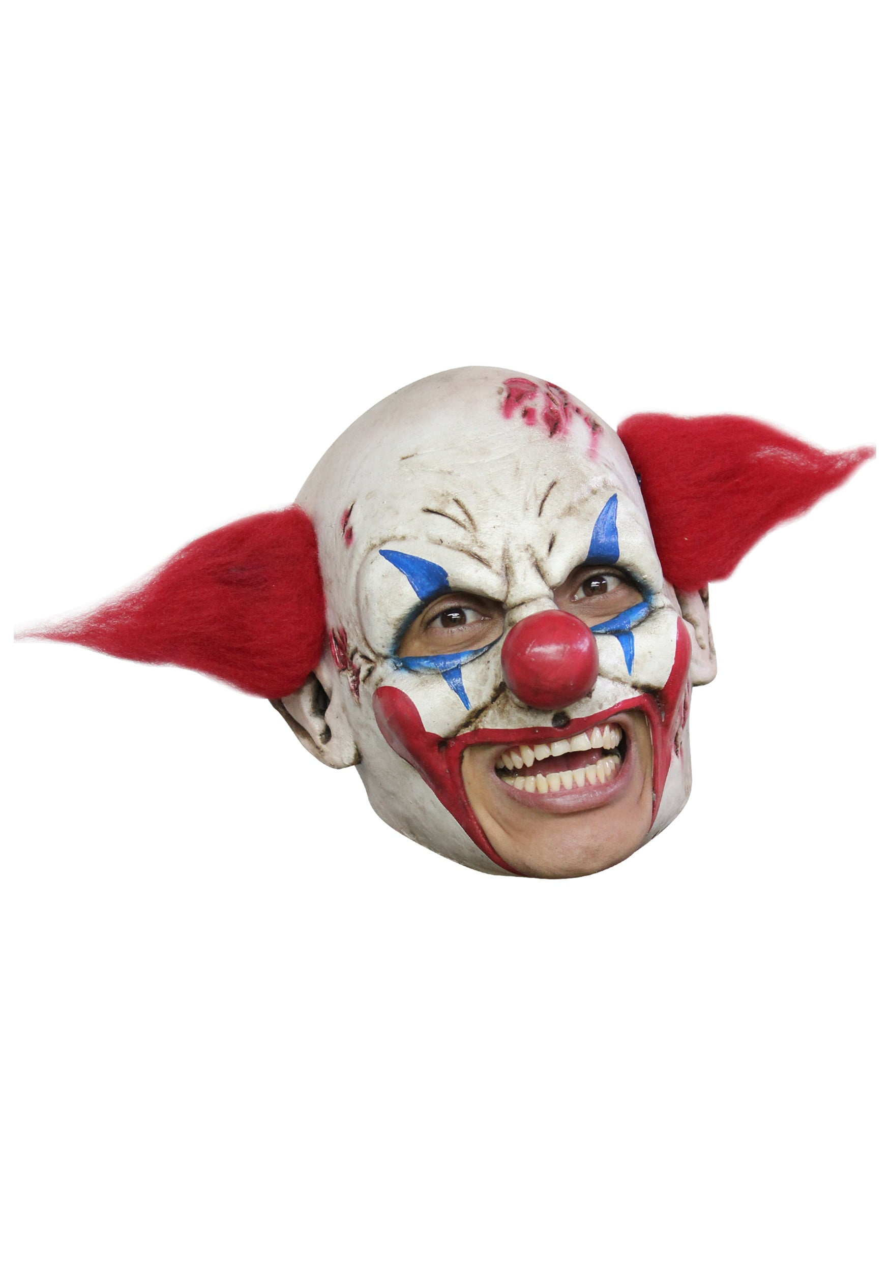 Morris Costumes Deluxe Clown Chinless Mask with Red Hair - Walmart.com