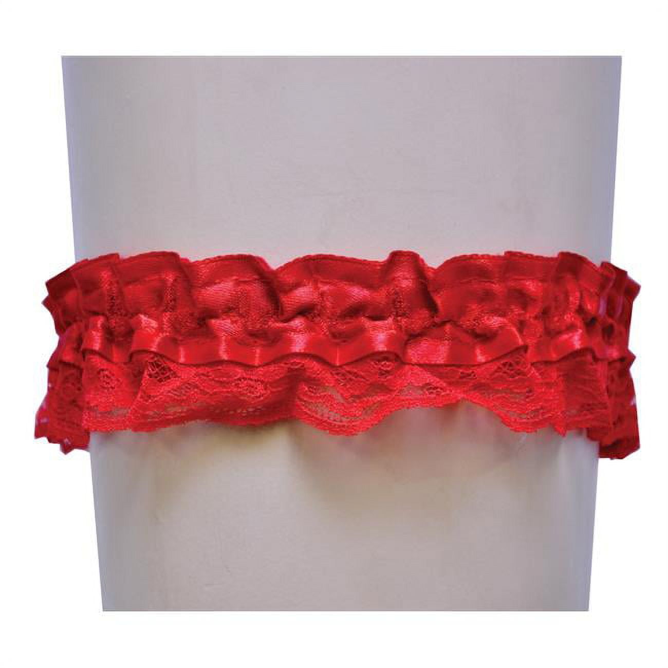 Morris Costumes Garter Red Single Lace Costume - Walmart.com