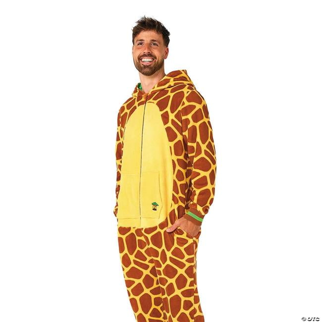 Morris Costumes OSAO1033XL Giraffe Hooded one piece Costume for Adults ...
