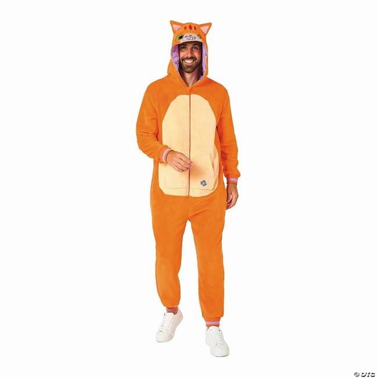 Morris Costumes OSAO1034S Red Cat Hooded one piece Costume for Adults ...
