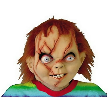 Trick or Treat Studios Chucky Multi-color Latex Halloween Costume Mask ...