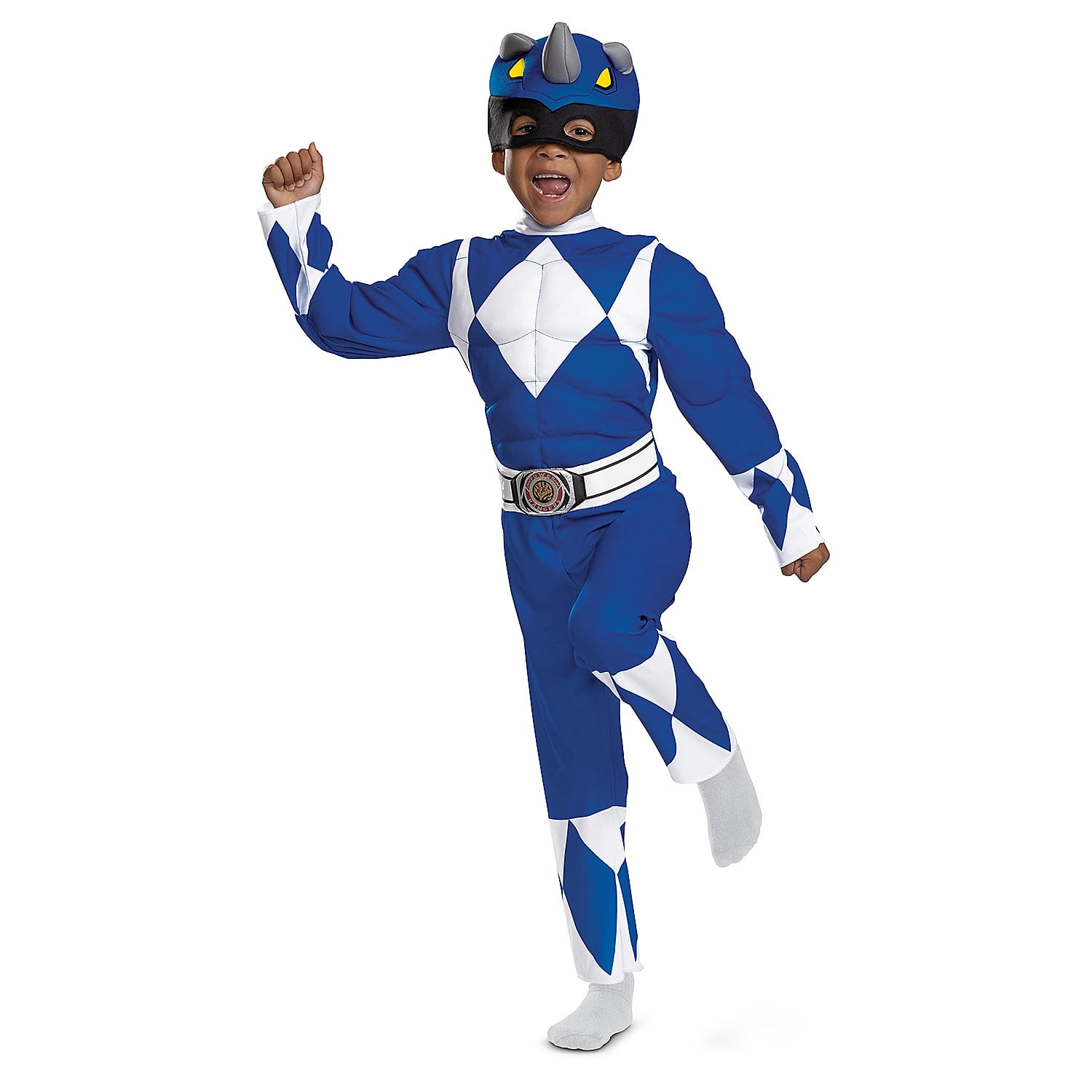 Disguise Toddler Boys' Power Rangers Blue Ranger Costume - Size 3T-4T ...