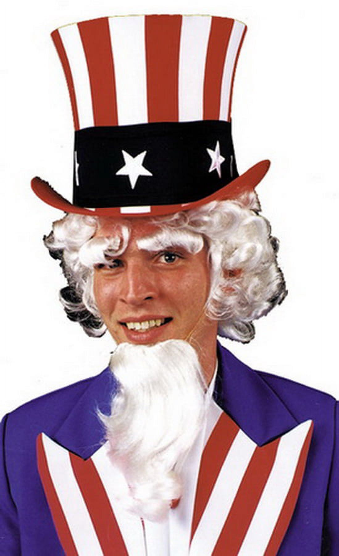 Morris Costumes Uncle Sam Wig, Goatee & Eyebrows Set - Walmart.com