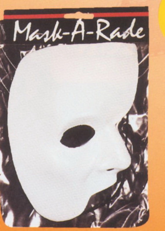 Morris Costumes White Partial Face Mask - Walmart.com