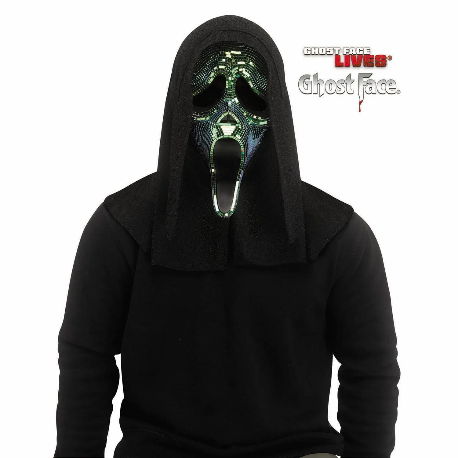 Fun World Ghost Face Men's Disco Oil Slick Full Face Halloween Costume ...