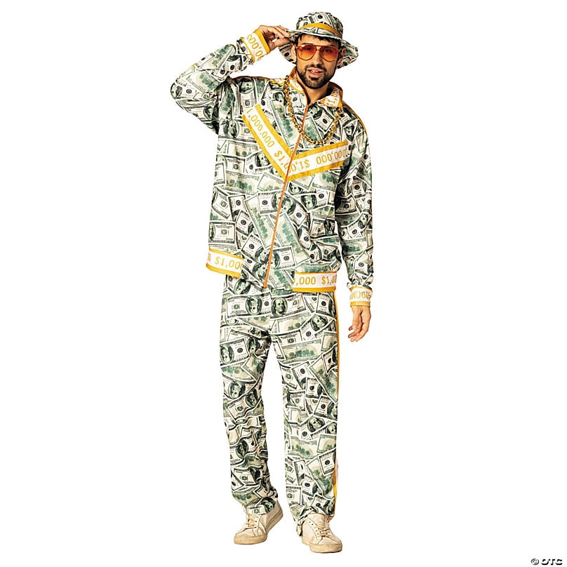 Imposta Costumes Money Suit Halloween Costume, Green, Men's Size Large ...